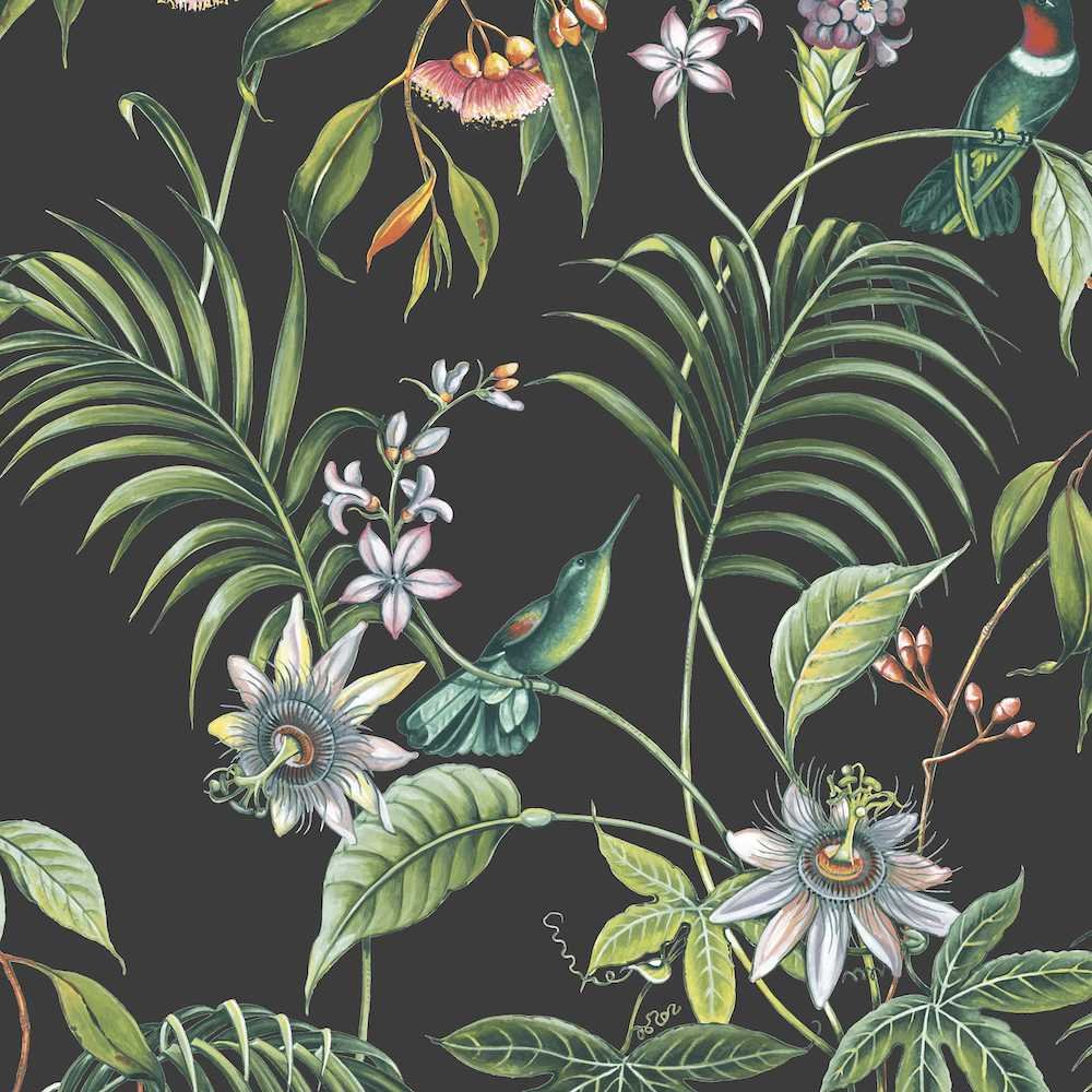 Adilah Dark Wallpaper – Tropical Design | Superfresco Easy