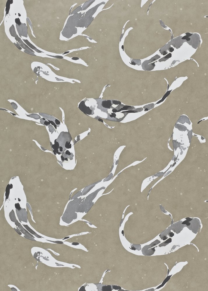 Harlequin Koi Metal Wallpaper