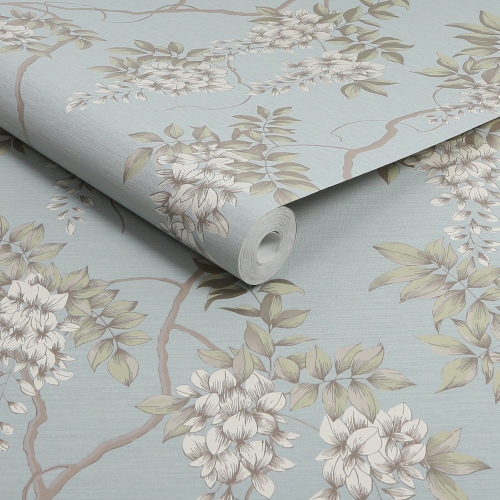 Superfresco Easy Wisteria Duck Egg Wallpaper