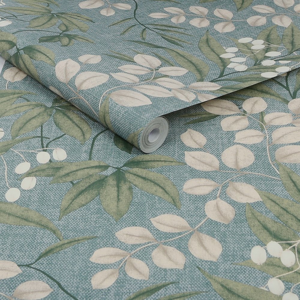 Superfresco Easy Persephone Duck Egg Wallpaper