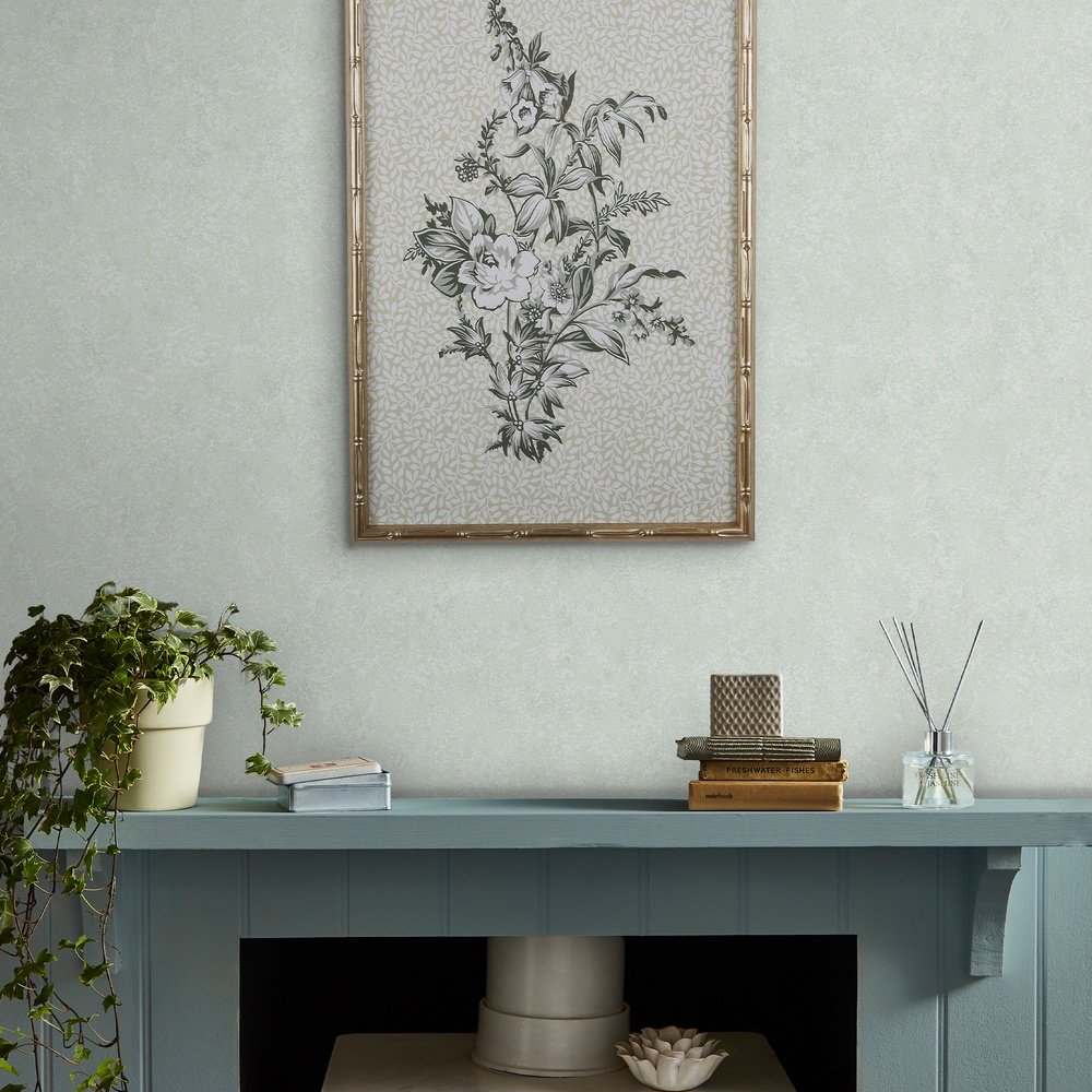 Laura Ashley Brindley Duck Egg Blue Wallpaper