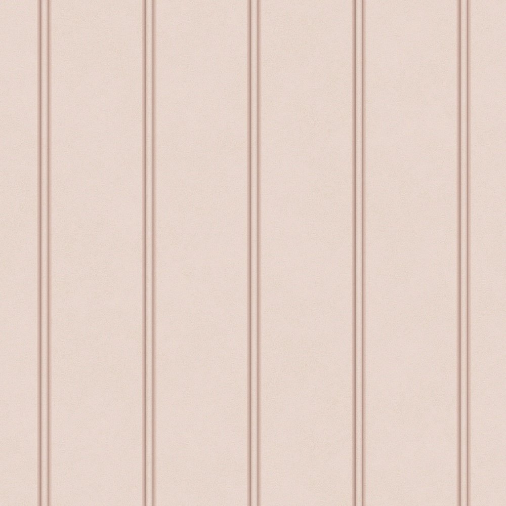 Laura Ashley Chalford Wood Panelling Plaster Pink Wallpaper
