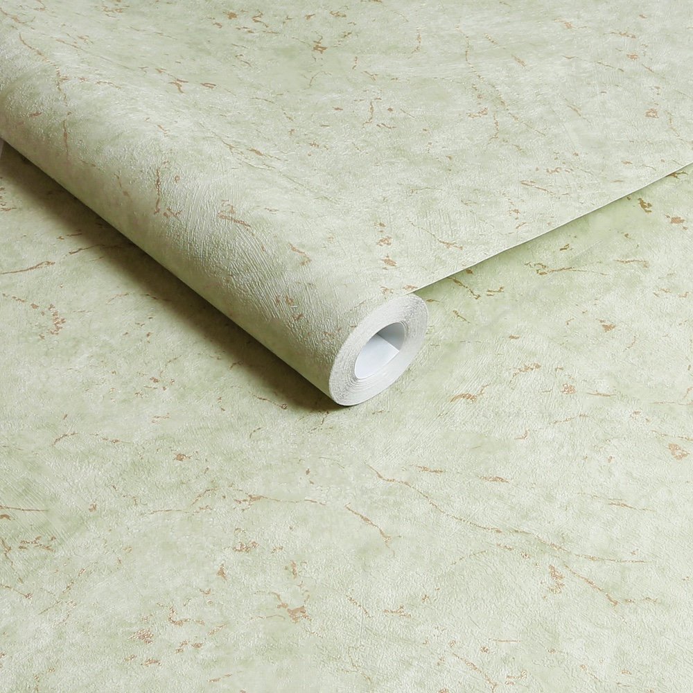 Gilded Plaster Sage and Gold Wallpaper – Superfresco Easy