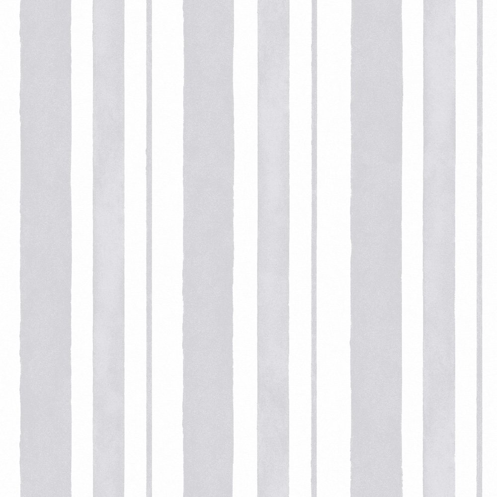 Rachel Ashwell Watercolour Stripe Grey Wallpaper