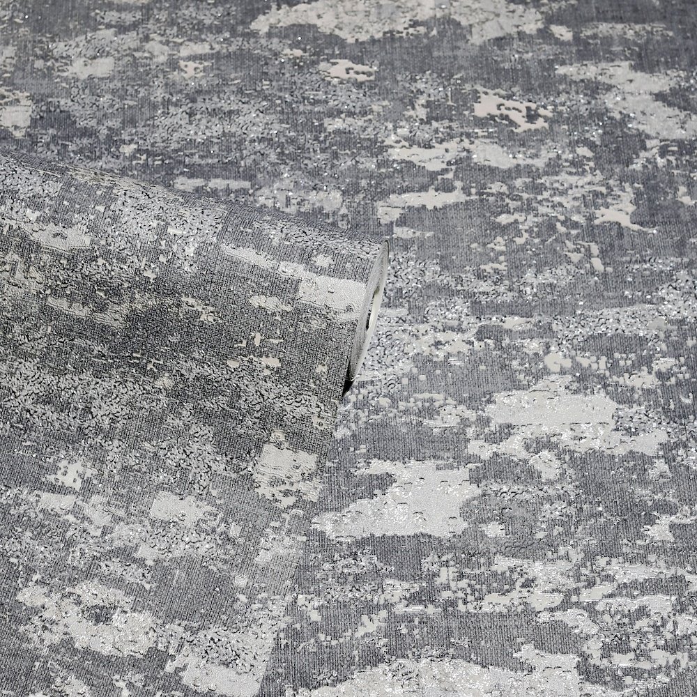 Arthouse Patina Grey/Silver Wallpaper 297601