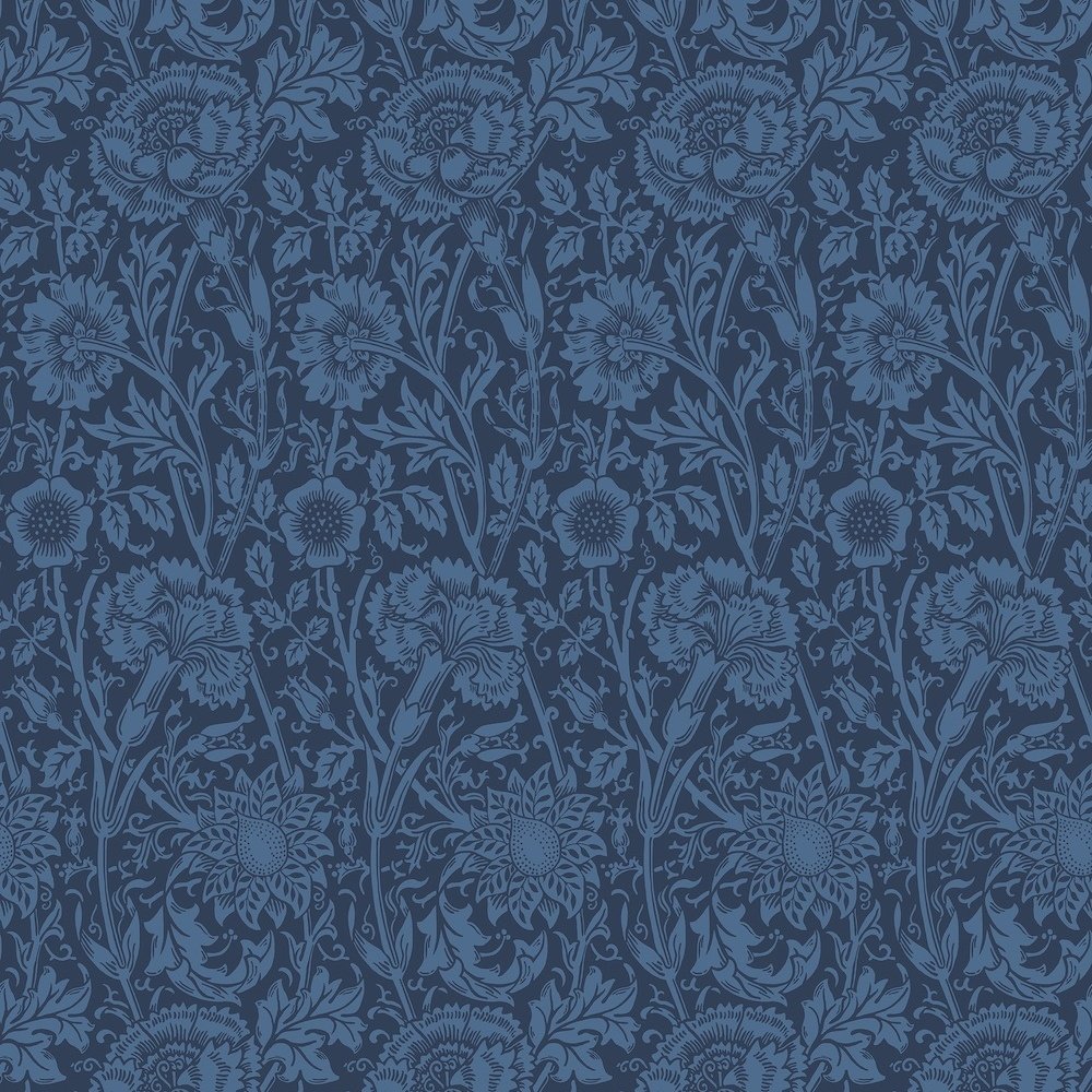 Galerie Tonal Floral Trail Blue Wallpaper