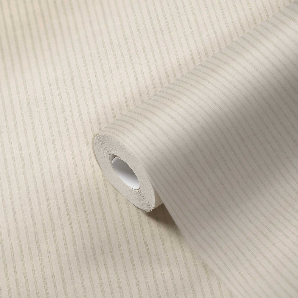 Galerie Pinstripe Motif Beige Wallpaper