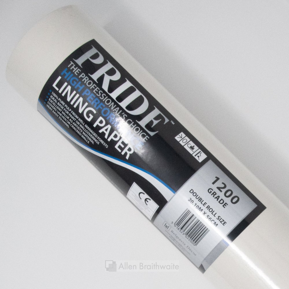 Belgravia Decor Pride High Performance 1200 Lining Paper Double Roll