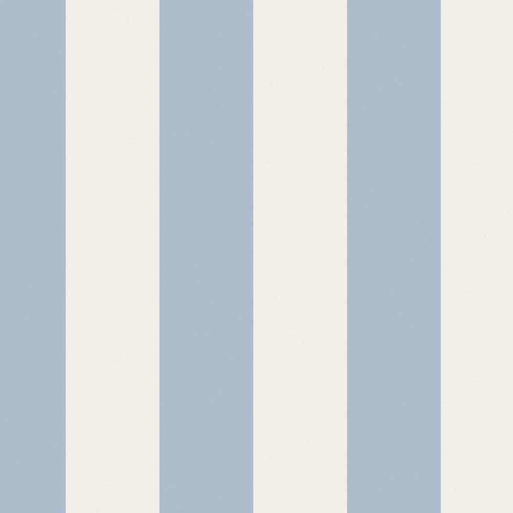 Cath Kidston Canopy Stripe Blue Wallpaper