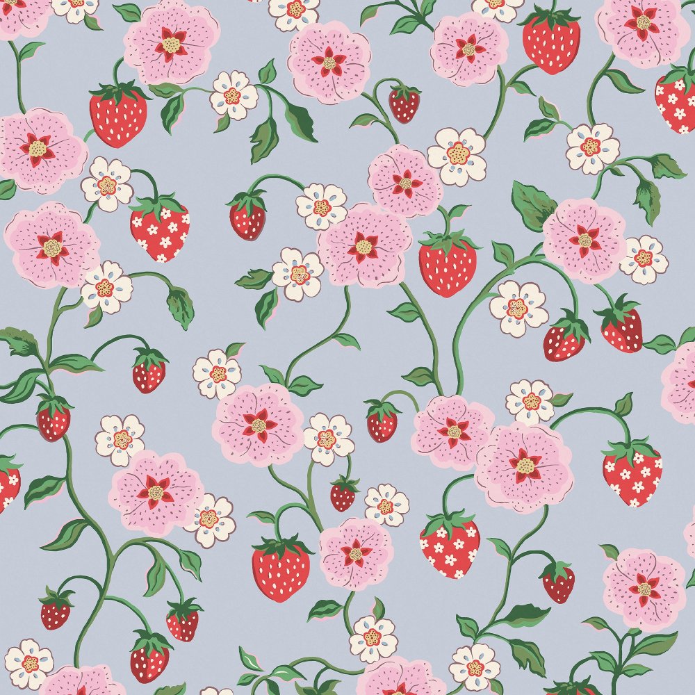 Cath Kidston Strawberry Summer Wallpaper