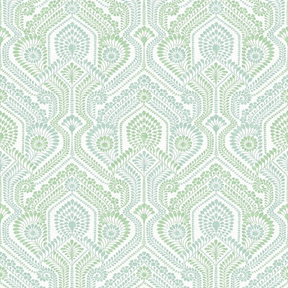 A Street Prints Fernback Green Wallpaper