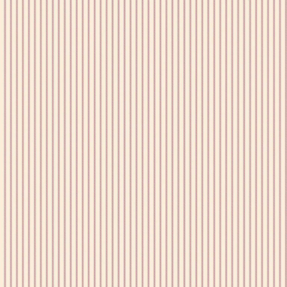 Galerie Pretty Prints Ticking Stripe Cream & Red Wallpaper