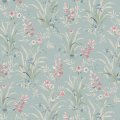 Laura Ashley Mosedale Posey Dark Duck Egg Blue Wallpaper