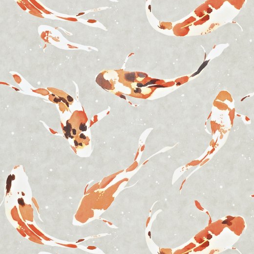 Harlequin Koi Metal Wallpaper