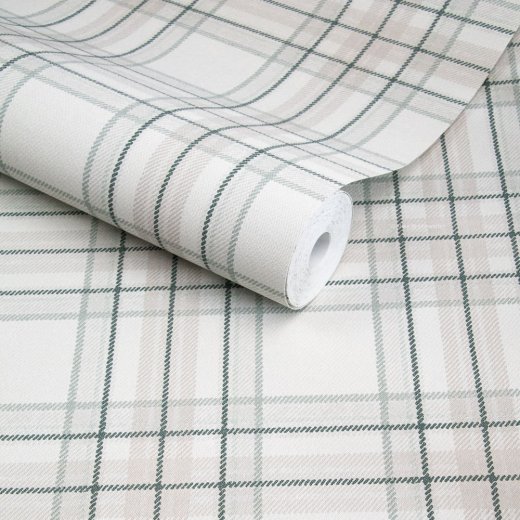 Rasch Country Tartan Natural Wallpaper