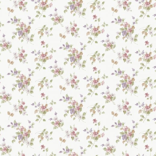 Galerie Pretty Prints Blossom Mini Cream & Blue Wallpaper